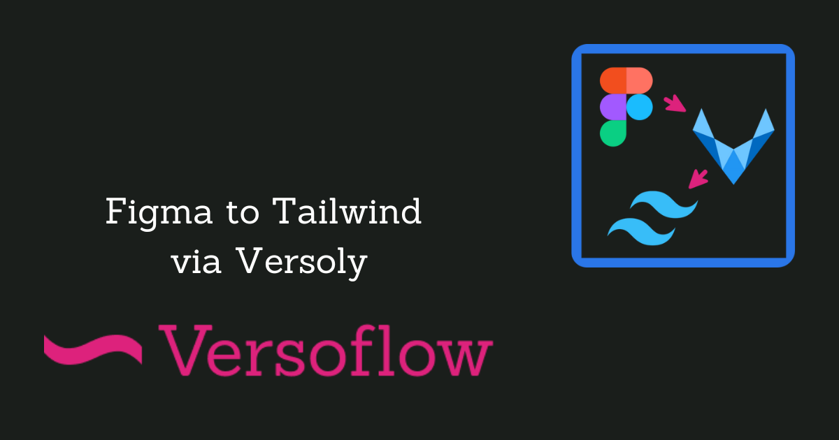 From Figma to Tailwind CSS via Versoly, the visual developer for SaaS marketing pages.