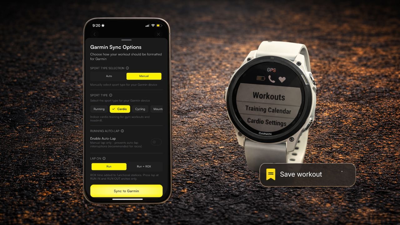 Syncing to Garmin